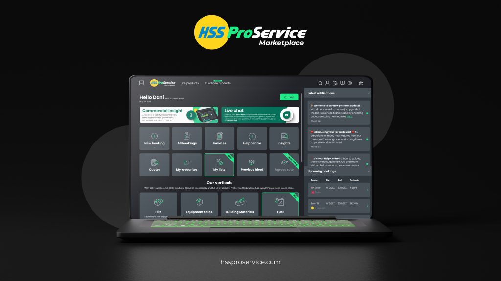 HSS Hire launches advanced new online platform, HSS ProService ... HSS Hire launches advanced new online platform, HSS ProService ...